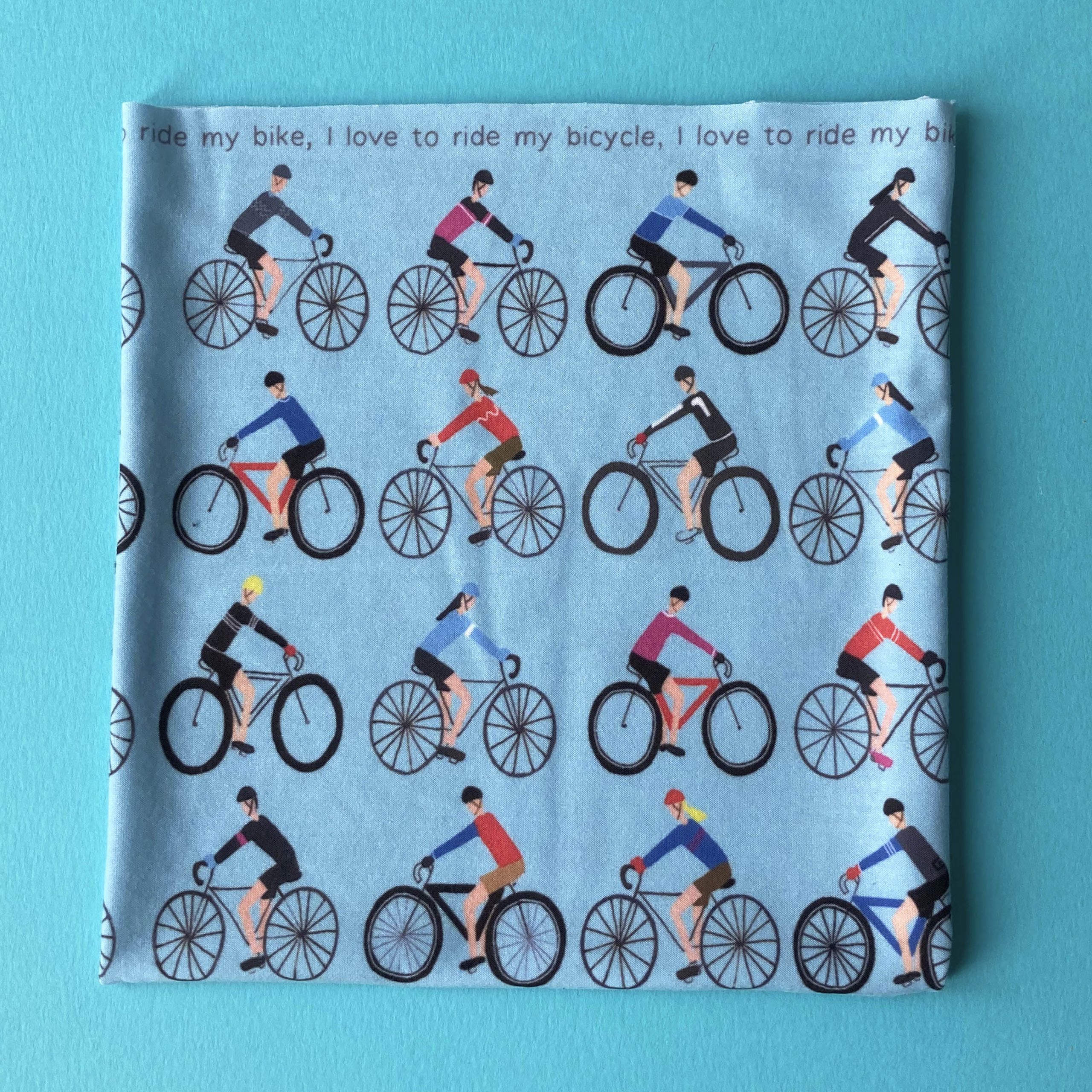 Cycling scarf neck warmer | Lisa Tolley Artist and Illustrator